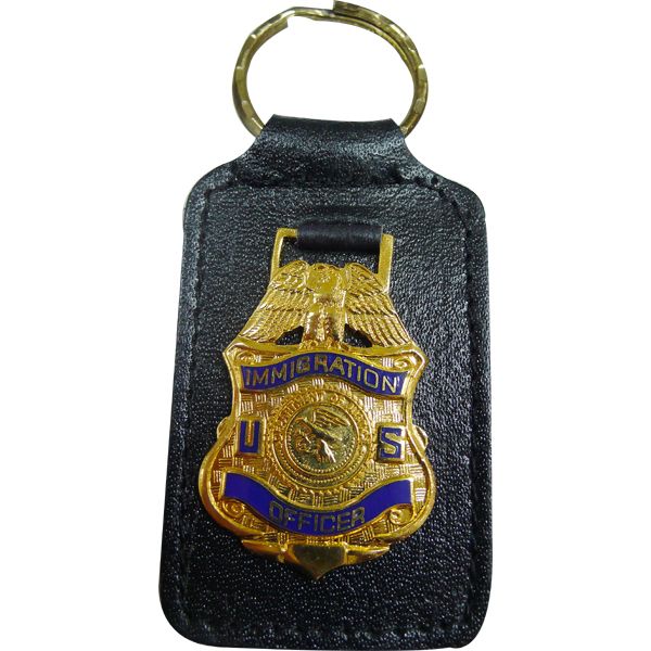 Police Badges Leather Key Fobs | Personalized Metal & Silicone ...
