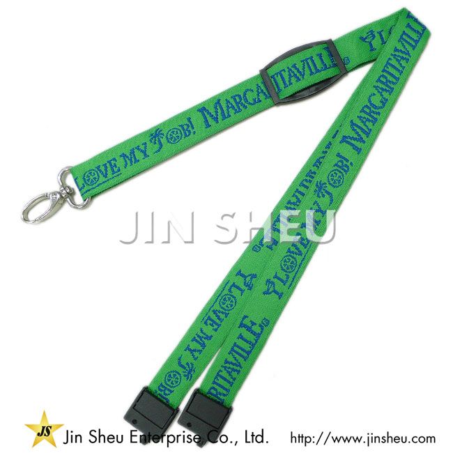 Custom Adjustable Woven Lanyard | Personalized Metal & Silicone ...