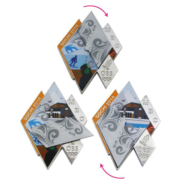 Olympic Sport Pin with Spinning Piece - promotional sport spinnig pins ...