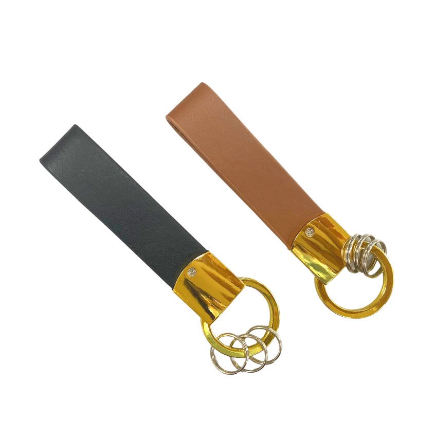 Premium Leather Keychain Luxury Leather Keyring Keychain And Enamel