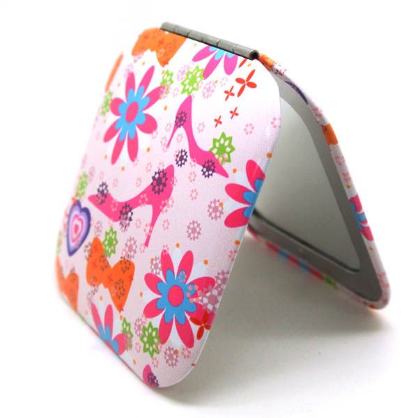 Foldable Double Sided Compact Mirror | Personalized Metal & Silicone ...