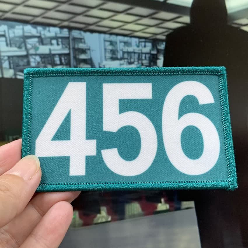 Squid Game Number Patches with Self Adhesive Backing | Personalized ...