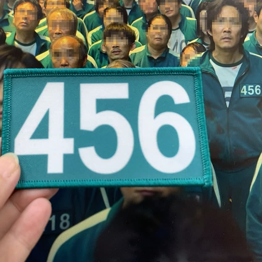 Squid Game Number Patches with Self Adhesive Backing | Personalized ...