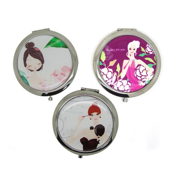 Custom Compact Mirror (Round, Square) | Personalized Metal & Silicone ...