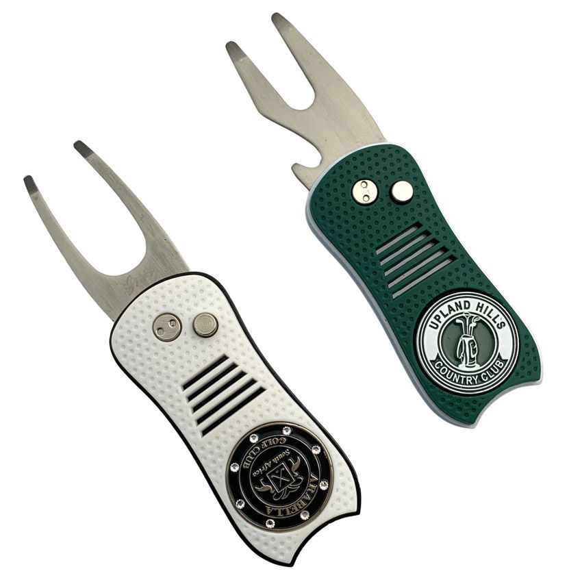 Switchblade Divot Tool | Personalized Metal & Silicone Promotional ...