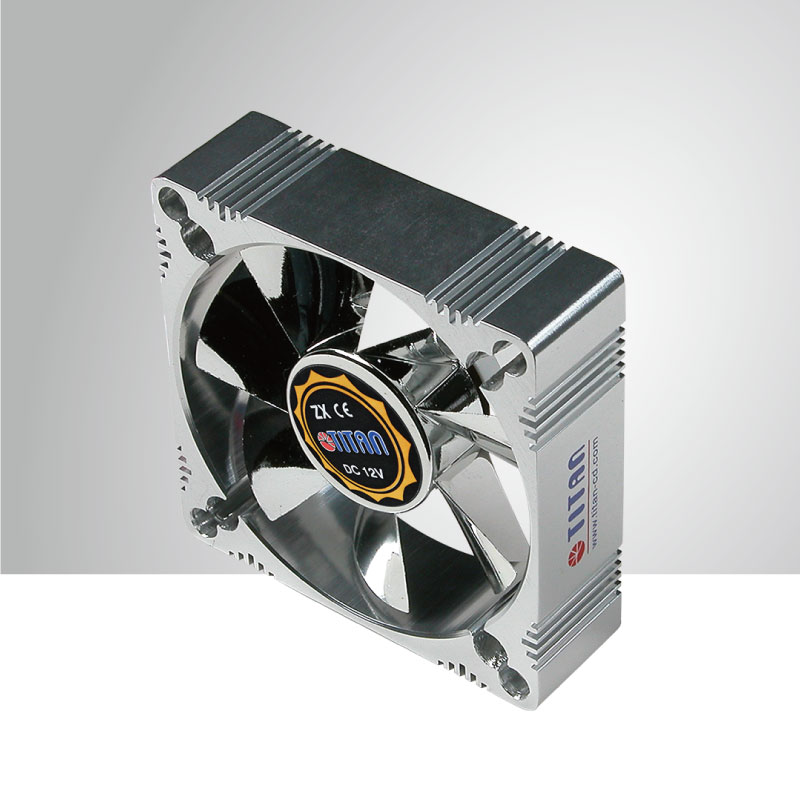TITAN 12V DC 80mm Aluminum Frame Cooling Fan with EMI/RFI Protection ...
