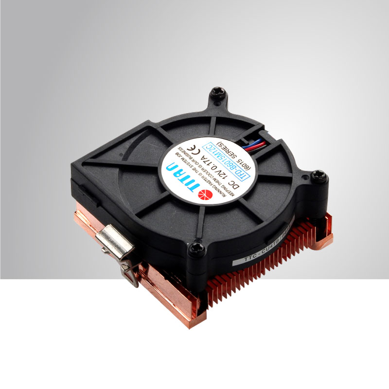 TITAN 1U/2U Intel Socket 370 Low Profile CPU Cooler with Copper Cooling ...