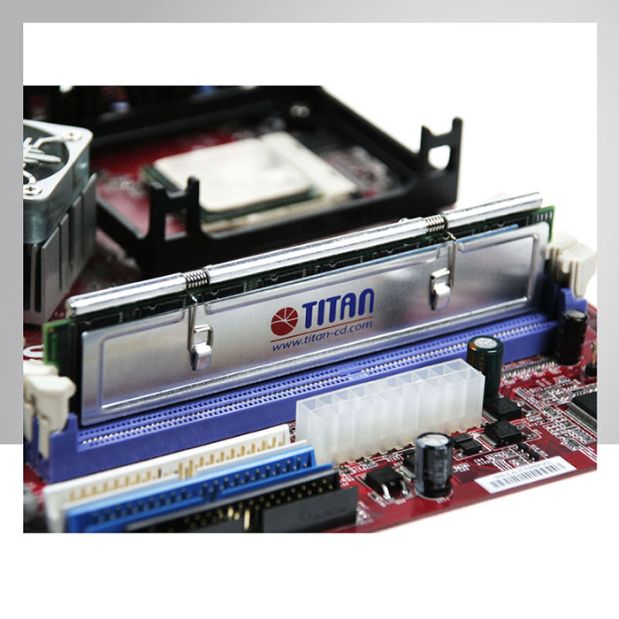 TITAN Memory Heatsink RAM Cooler (Silver) - Enhance RAM Performance ...