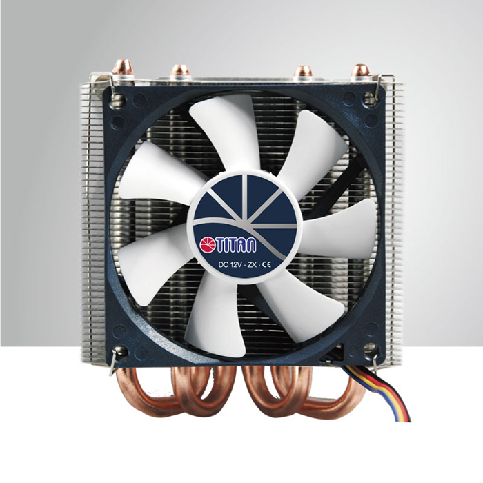 TITAN TTC-NC25 Low Profile CPU Cooler with 4 Direct Contact Heat Pipes ...