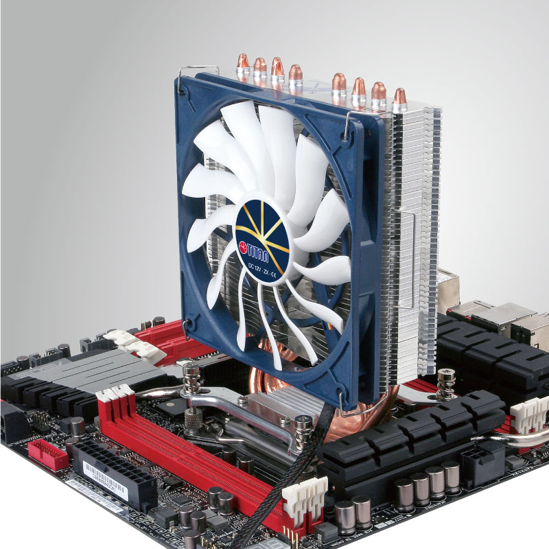 TITAN Dragonfly 4 CPU Air Cooler | 4 Heat Pipes | 160W TDP | Universal ...