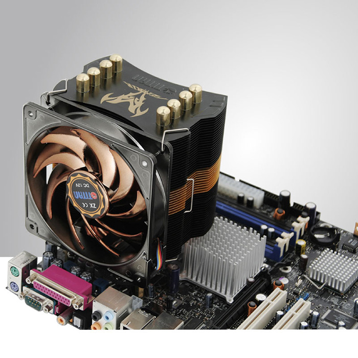 TITAN FrostForge CPU Air Cooler | 4 Heat Pipes | 160W TDP | Universal ...
