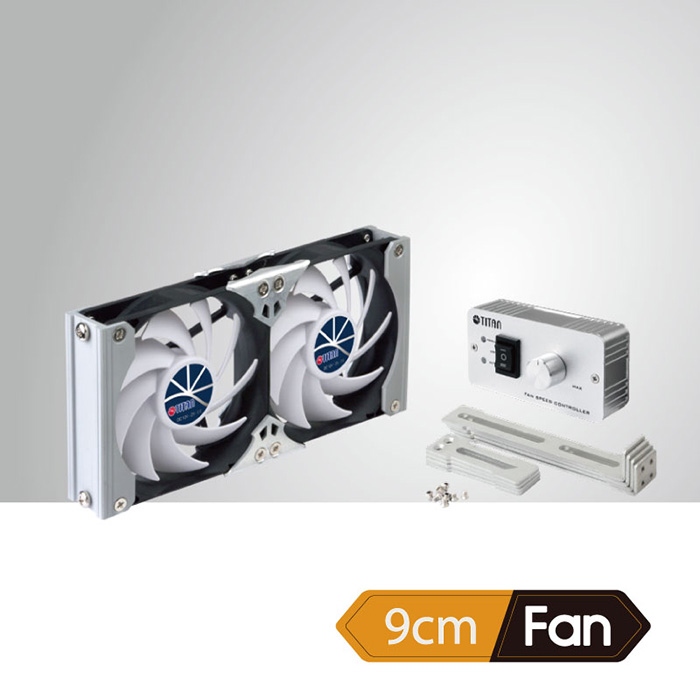 TITAN 12V DC Multi-Purpose Rack Mount Ventilation Cooling Fan for RV ...