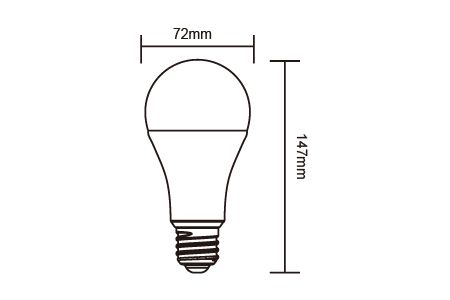 LED General-Purpose Bulb 20W – E27 Base | 3000K | 2350Lm | DANCELiGHT ...