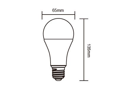 LED Household Bulb 16W – E27 Base | 6500K | 1920Lm | DANCELiGHT® (LED-E2716DR9) | High-Efficacy ...