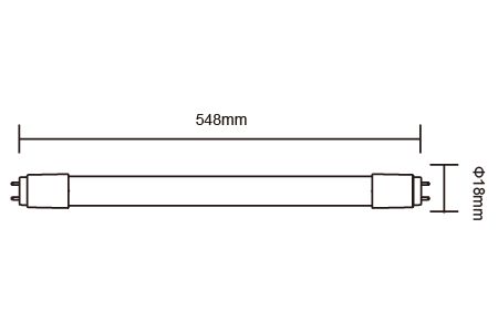 LED T5 Tube – 2ft | 3000K | 900Lm | DANCELiGHT® Slim Series (LED-T57W ...