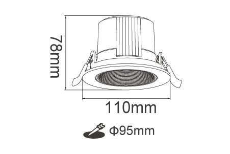 LED Anti-Glare Downlight Ra90 12W Daylight | DANCELiGHT's LED Solutions ...