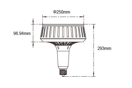 LED High Power Bulb 100W – E40 Base | 6500K Cool White | 13500Lm | IP65 ...