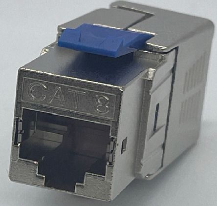 J231-240701 | CAT8 FULL SHIELDED KEYSTONE JACK | OEM-Grade by JCON