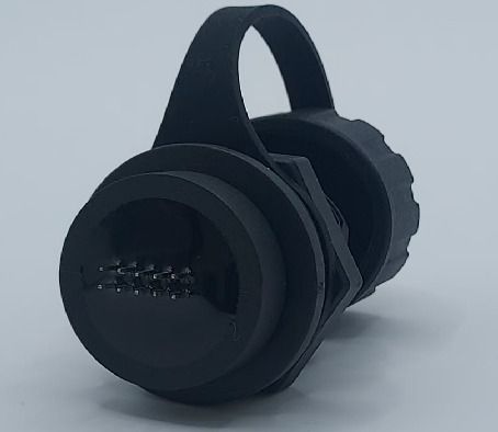 WPTM-240614 | Thread Waterproof RJ45 to 2*5 PCB mount straight Pin ...