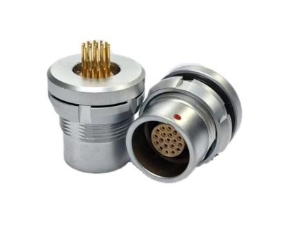 M020-250107-19F | Conector hembra de 19 núcleos con montaje trasero de ...