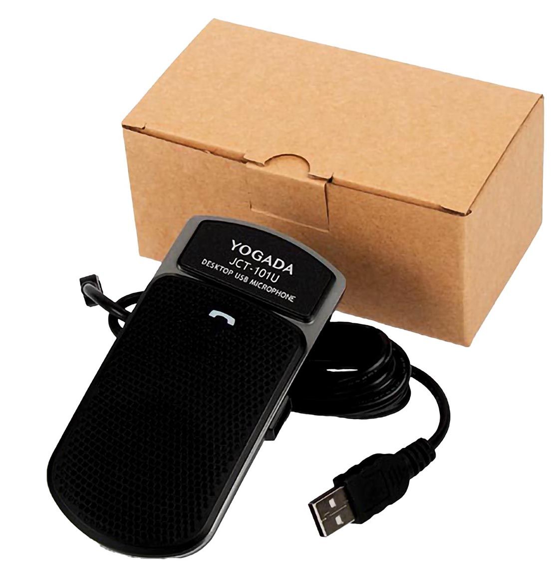Surface-mount USB microphone featuring a MIC mute button, ideal for ...