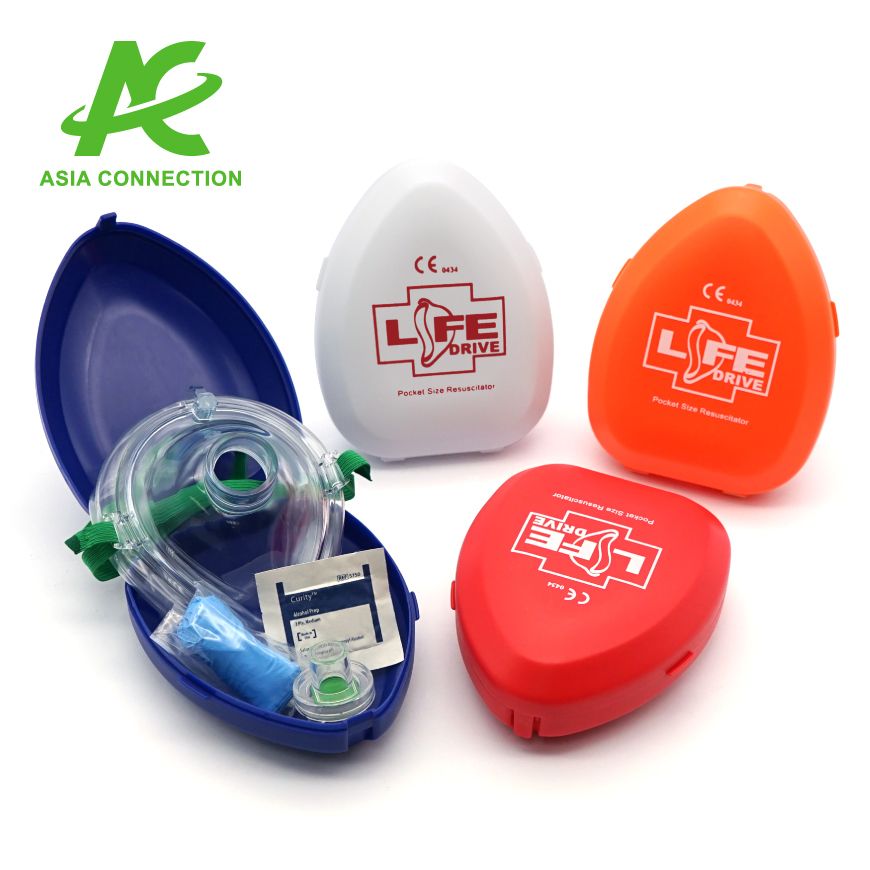 Adult CPR Pocket Mask in Hard Case | FDA-Registered, ISO-Certified CPR ...