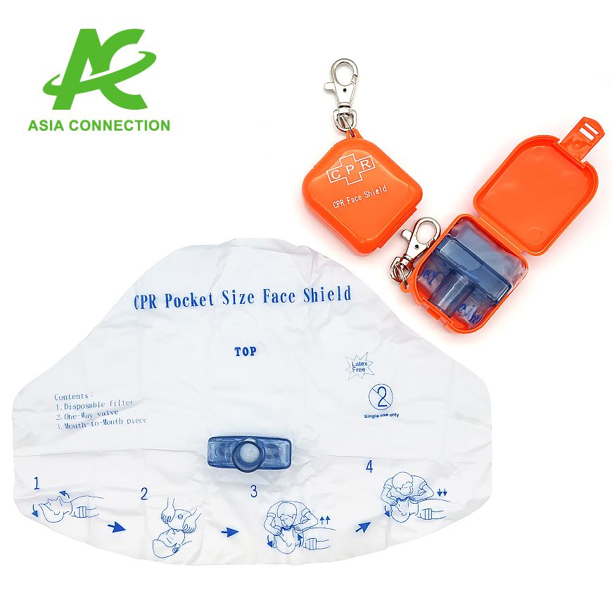CPR Face Shield with Square Keychain Case | FDA-Registered, ISO ...