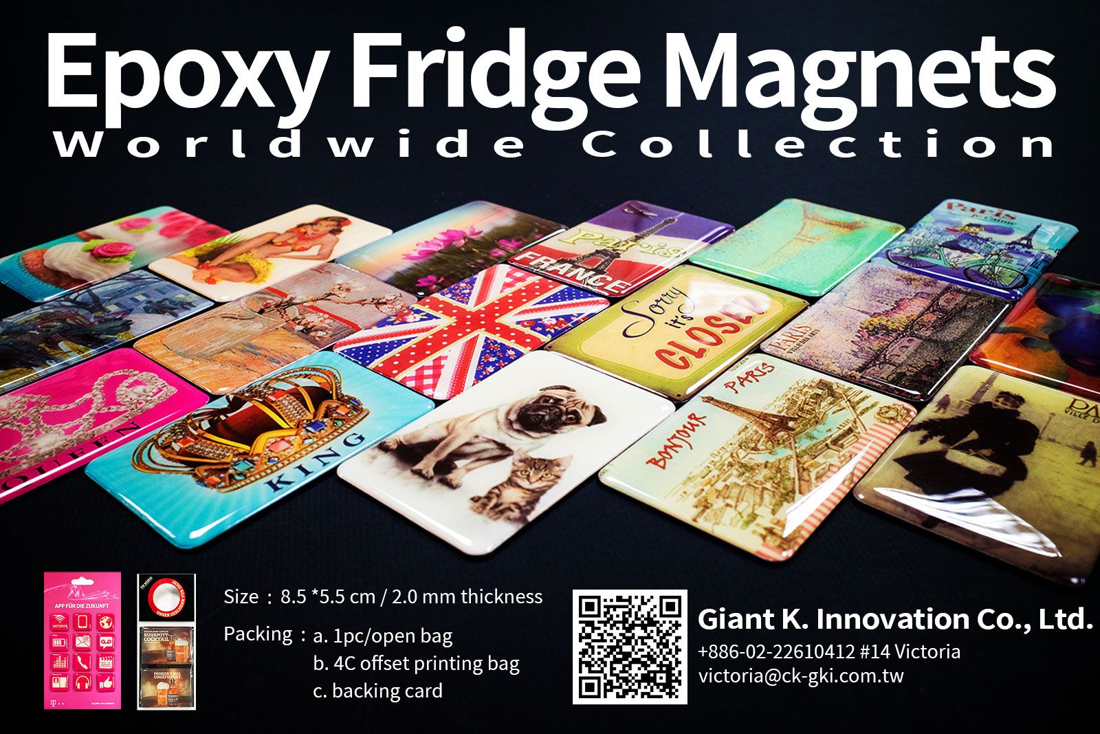 Epoxy Fridge Magnets World Wide Collection | Custom Magnet Rolls for ...