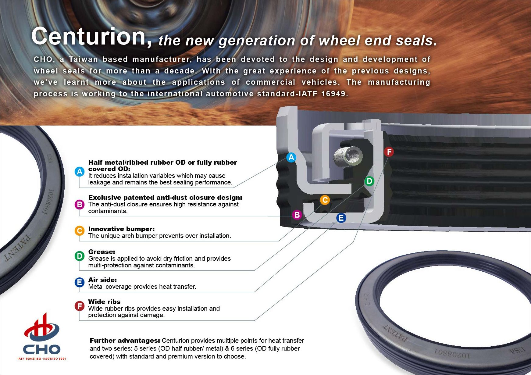 Taiwan high-quality Centurion Wheel Seals manufacturer | CHU HUNG OIL ...