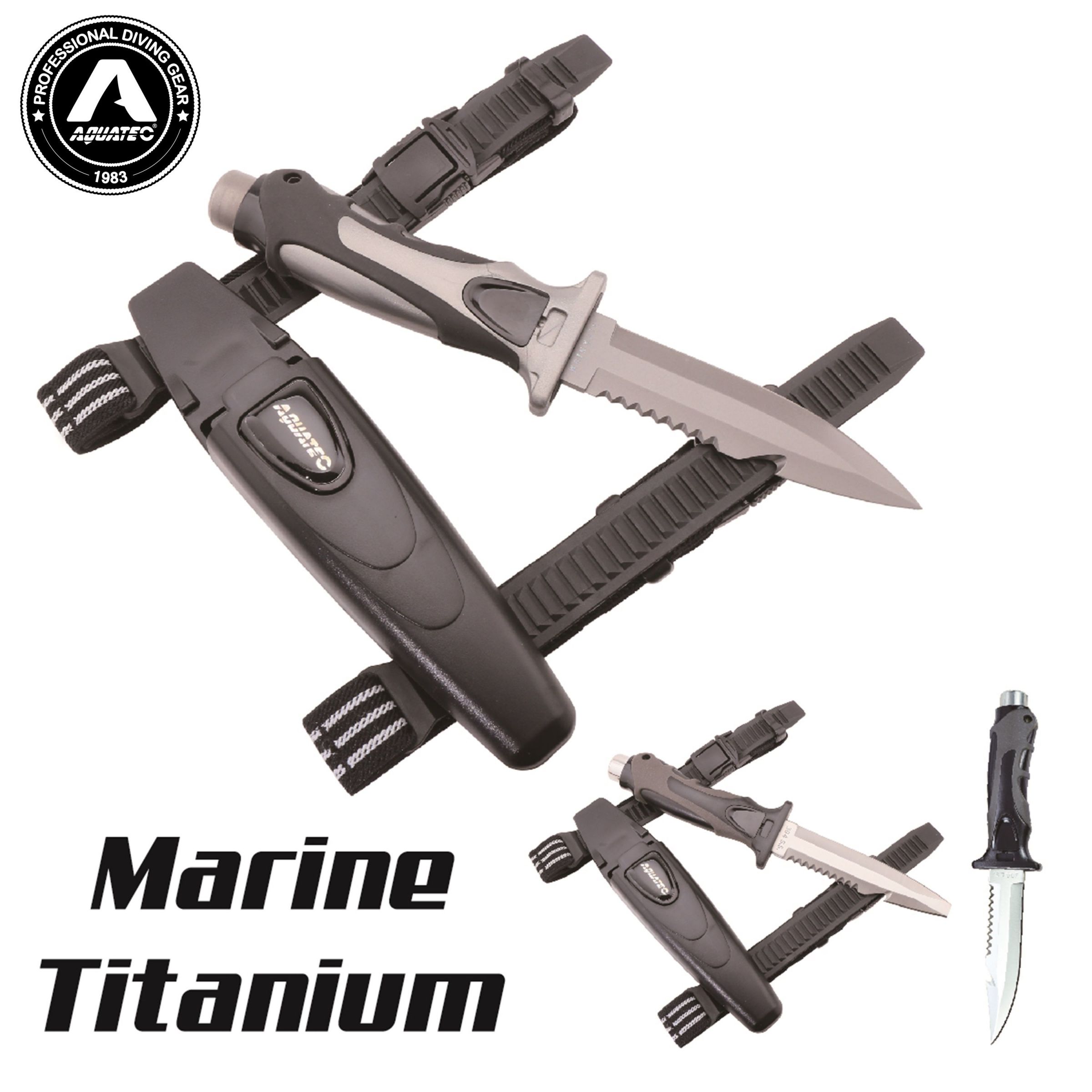 Marine Titanium Tiger Scuba Knife | Dive Gauges | Underwater Compasses ...
