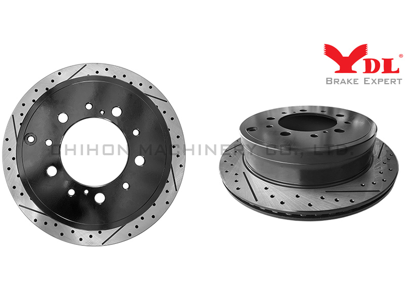 Performance Rear Drilled Rotor for TOYOTA LAND CRUISER and LEXUS LX570 ...