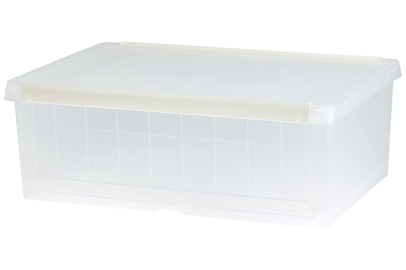 Drop-down Door Storage Box - 26 Liter Volume | Plastic File Cabinet ...