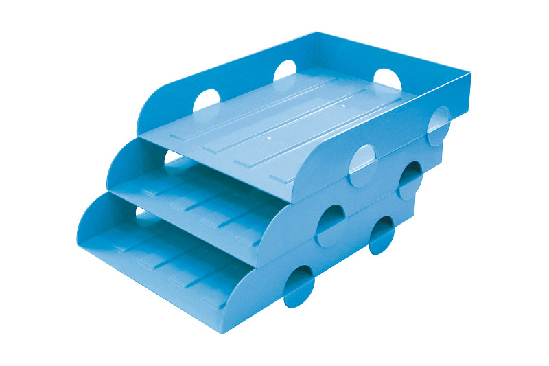 Stacking & Nesting Document Tray | Plastic File Cabinet: Streamlined ...