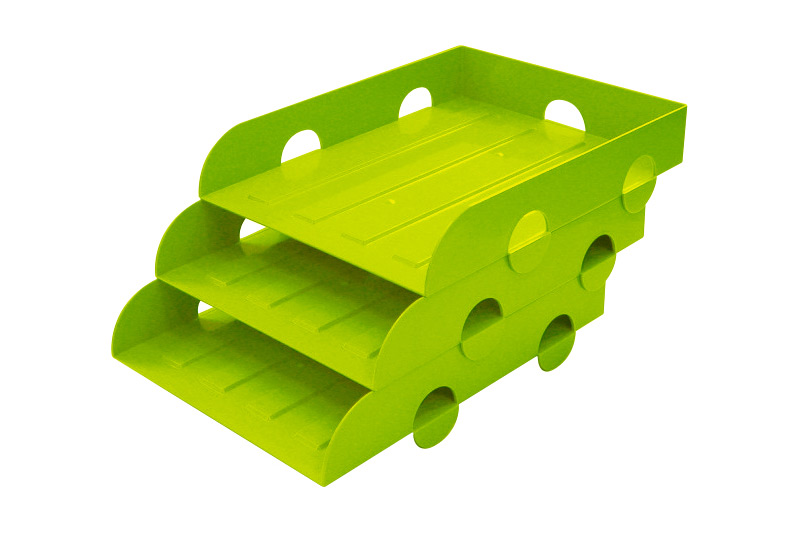 Stacking & Nesting Document Tray | Plastic File Cabinet: Streamlined ...