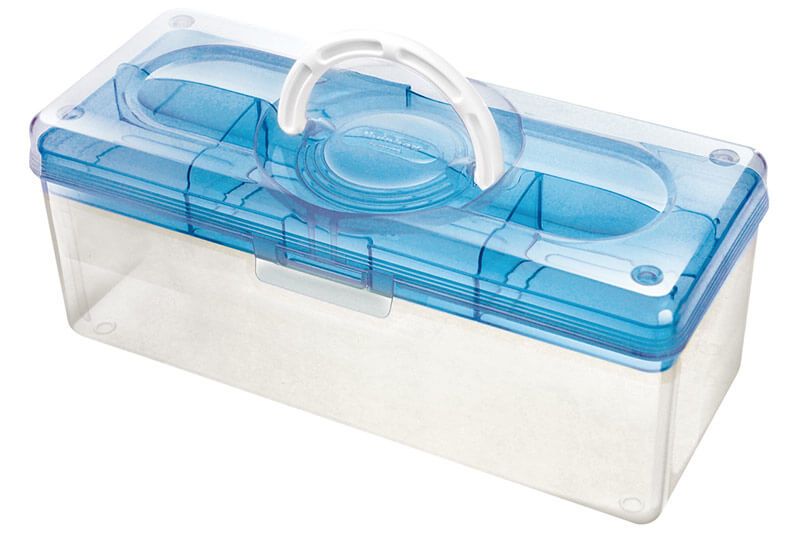 Portable Craft Organizer Box, 5.3 Liter | Plastic File Cabinet ...