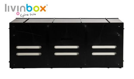 Flip out bin set with 3pcs 4.3L Drawer compartments | Plastic File ...