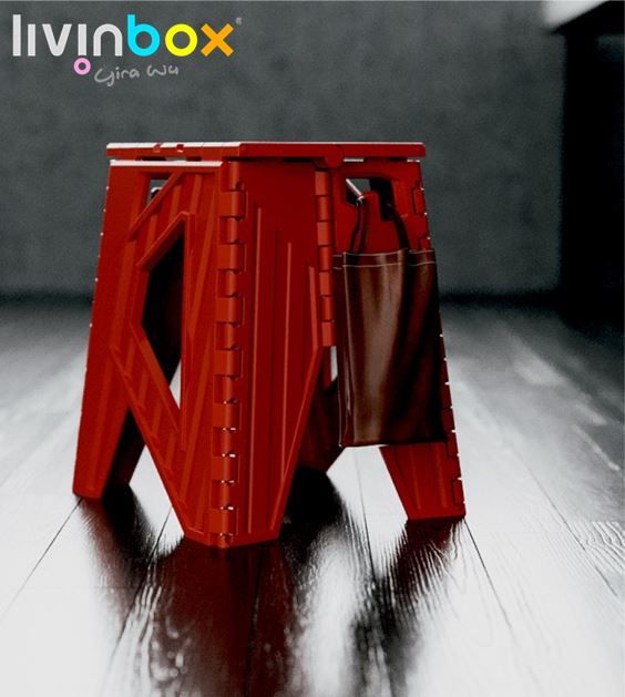 เก้าอี้พับสูง 25 ซม. | CH-25 | ระบบจัดเก็บที่เป็นระเบียบ - livinbox