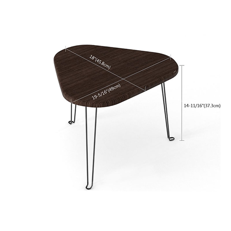 Triangle Shaped Wood Folding Side Table 32010 | Wholesale | Greenjet