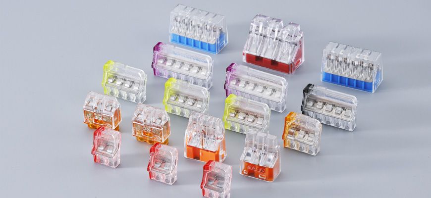 Push-In Wire Connector, PIC33 Series, Yellow, 4 ports, Solid Wire Range ...