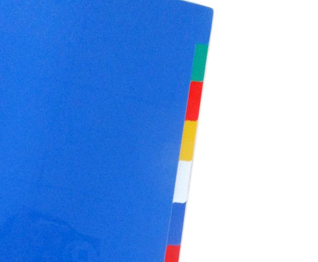 10 Colored PP Index Dividers | Wholesale PP Office Supplies ...