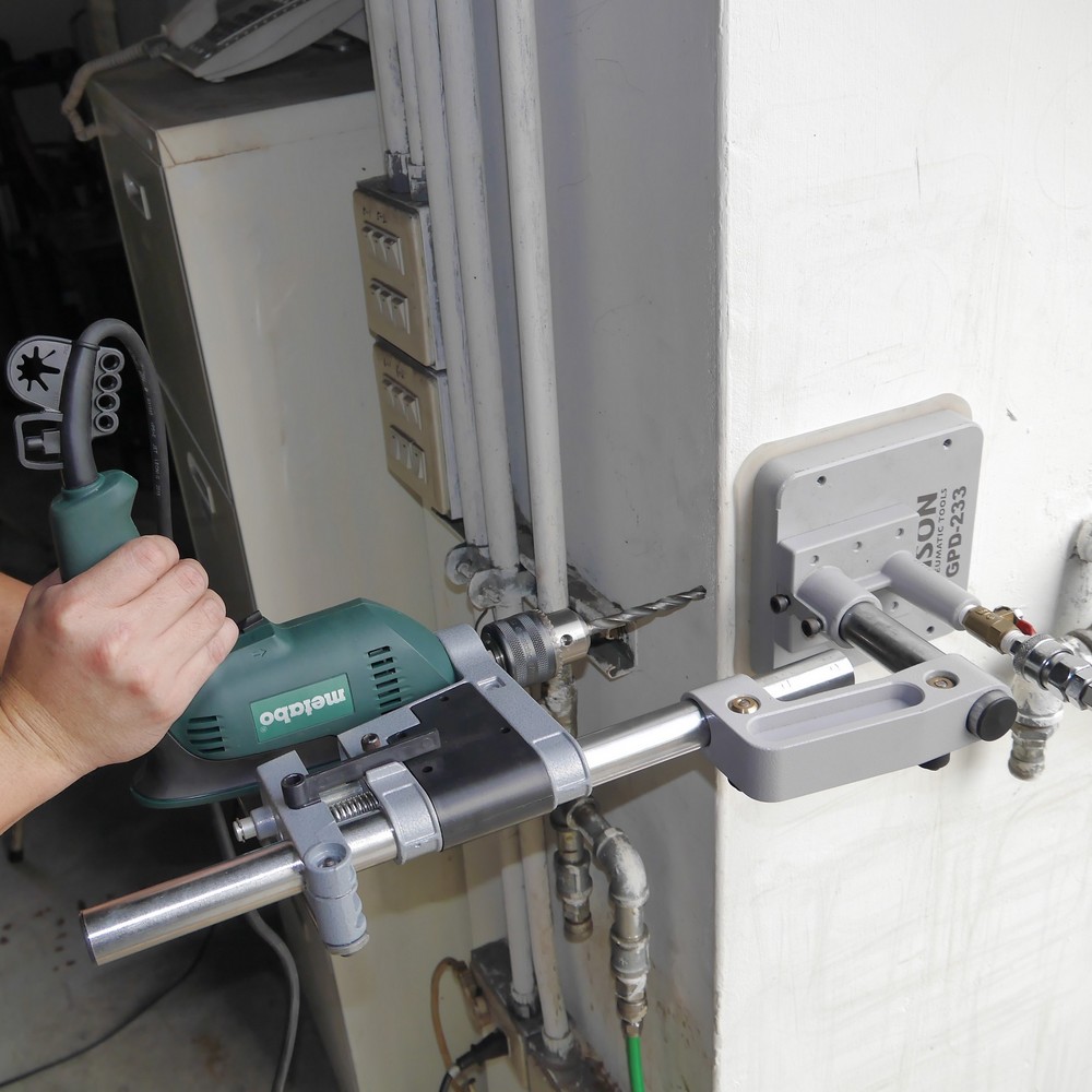 Light Drill Stand for Side Face (with Vacuum Suction Base) - Vertical ...