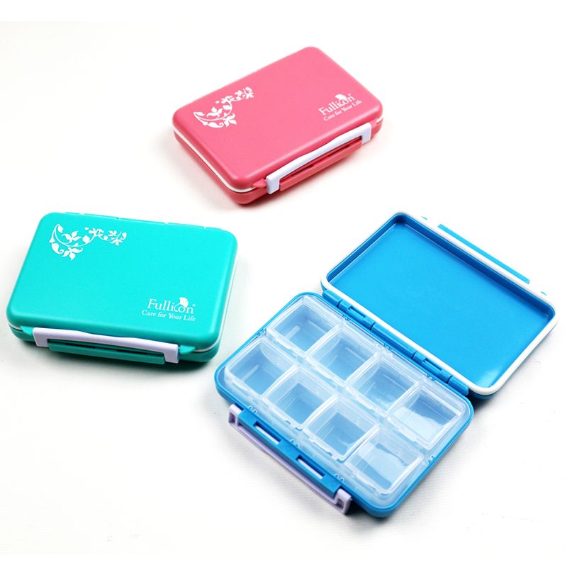 Custom Moisture Damp Proof Empty Pill Case for Pocket with 8 ...