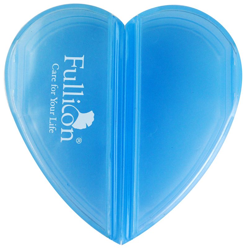Daily 2 Grids Small Pill Capsule Box Case in Heart Shaped (EK-304 ...