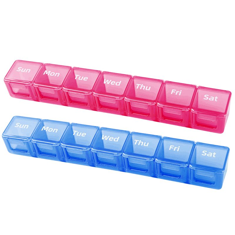 Custom Portable 28 Compartments Pill Organizer with Outer Case (EK-336 ...