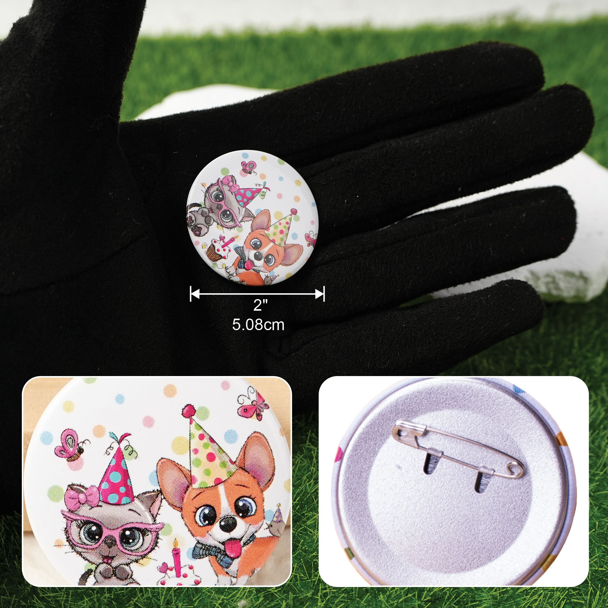 1.25 Inch Button Pin | OEM Manufacturer of Ready to Ship 1.25 Button ...