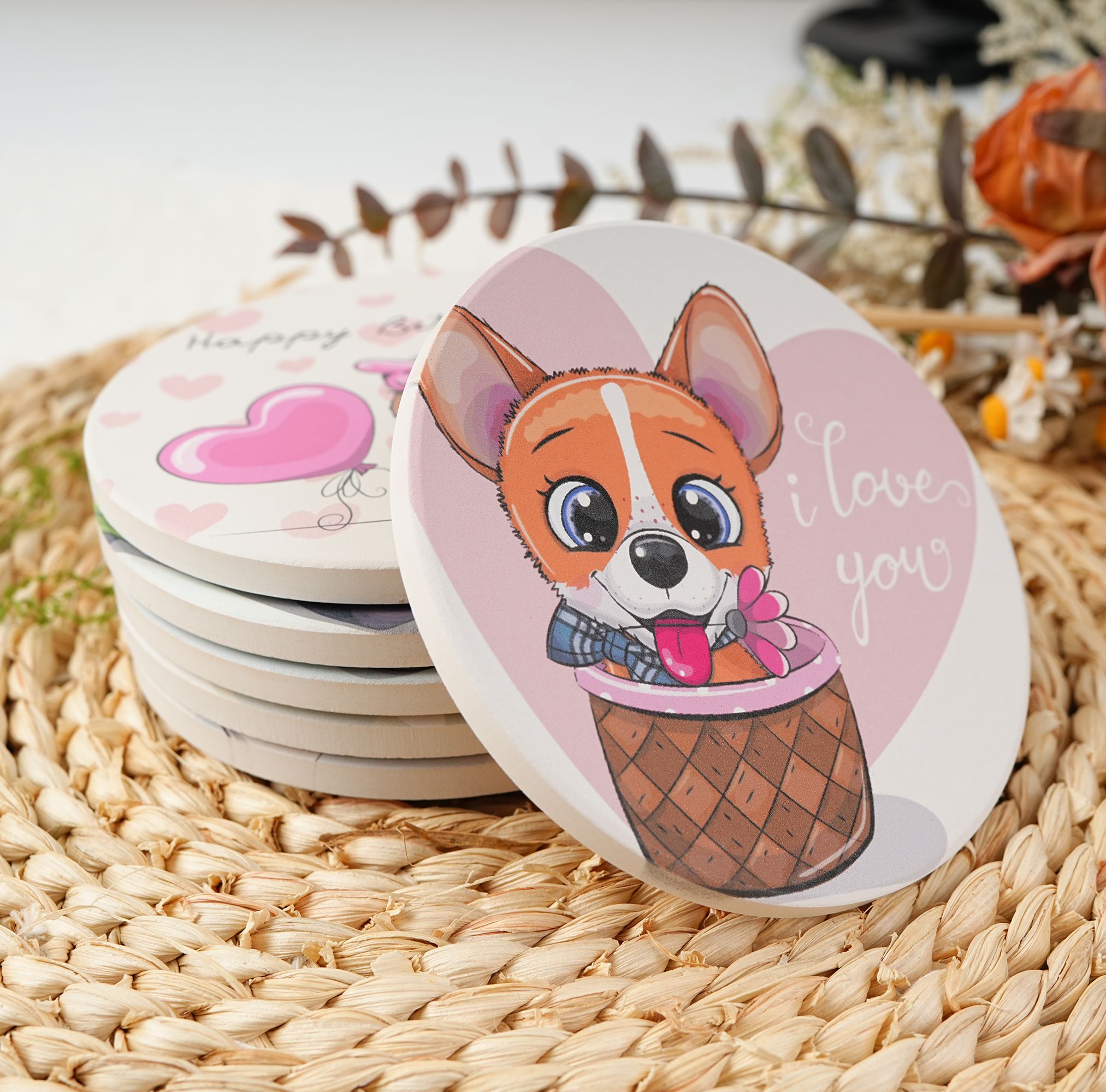 Ceramic Drink Coaster | OEM Manufacturer of Absorbent Ceramic Coasters ...