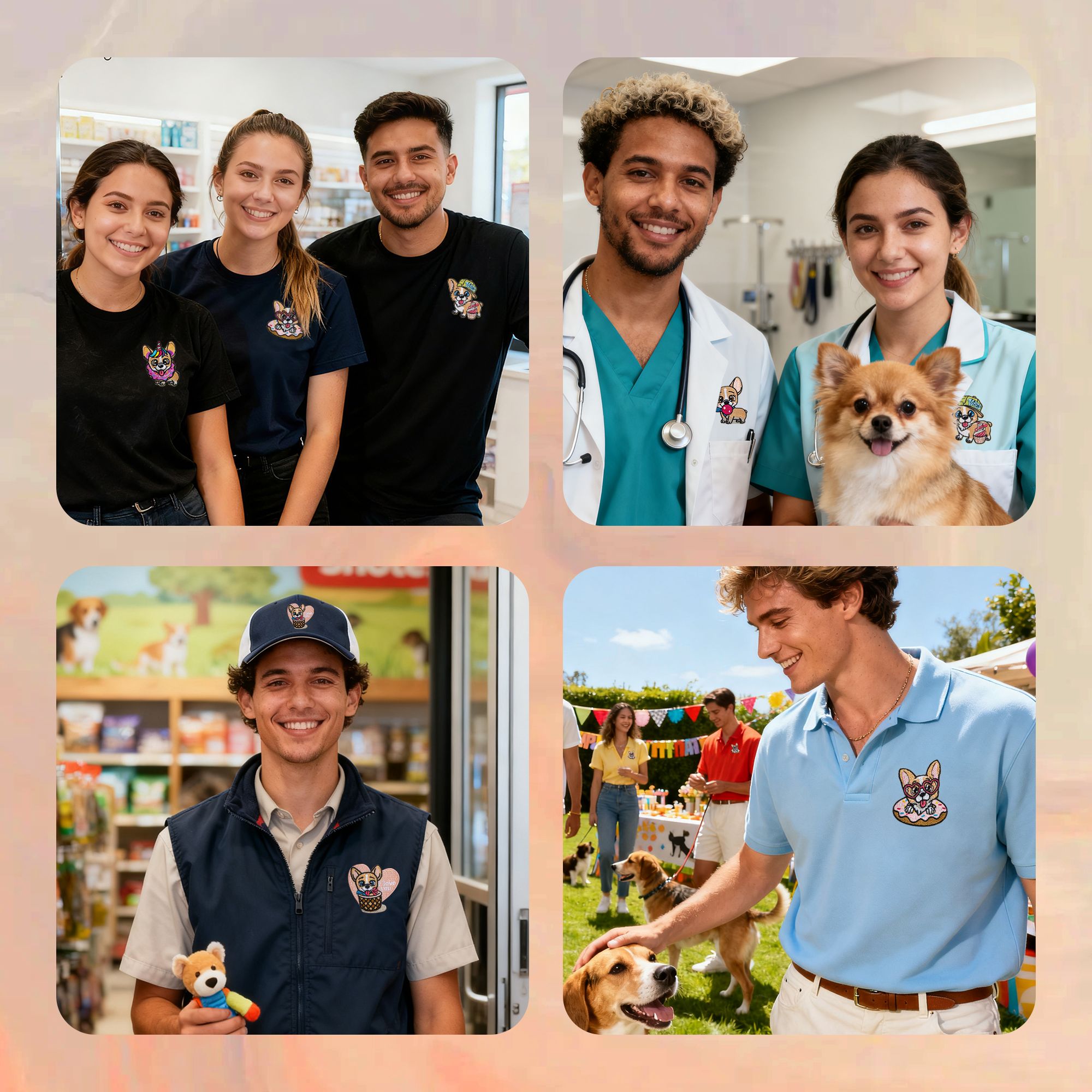 Parche bordado de Corgi para ropa | Fabricante OEM de Parche de ropa ...
