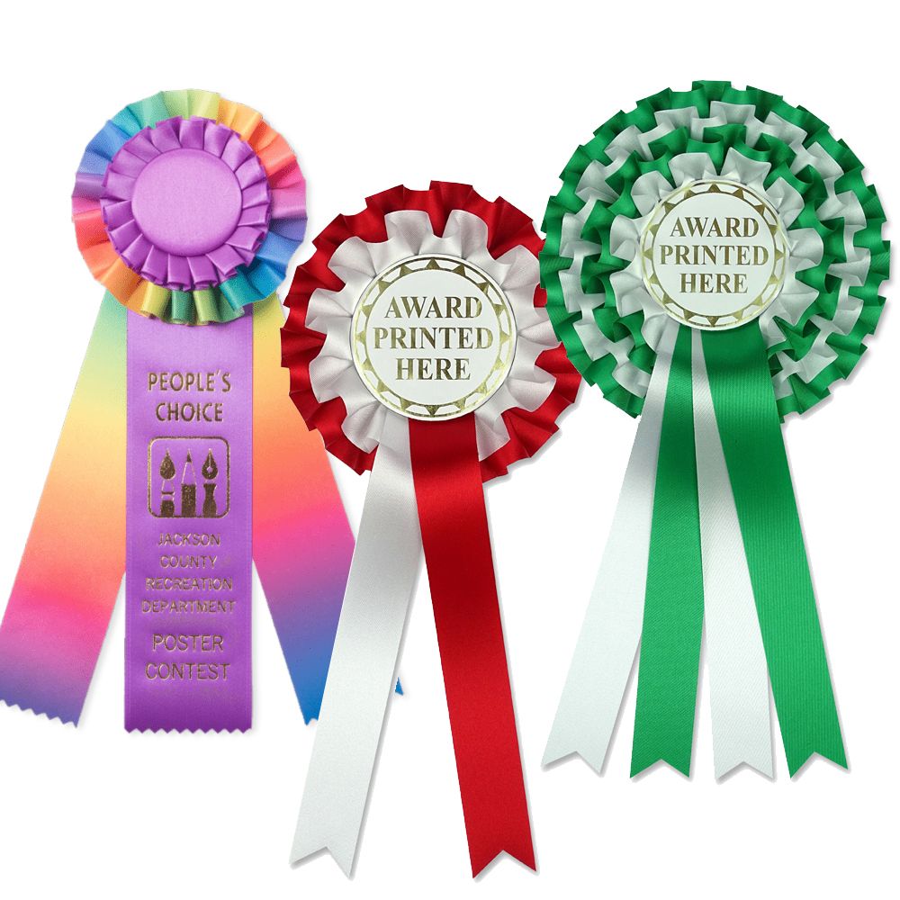 Custom Award Rosette Ribbon | OEM Manufacturer of Create Affordable ...