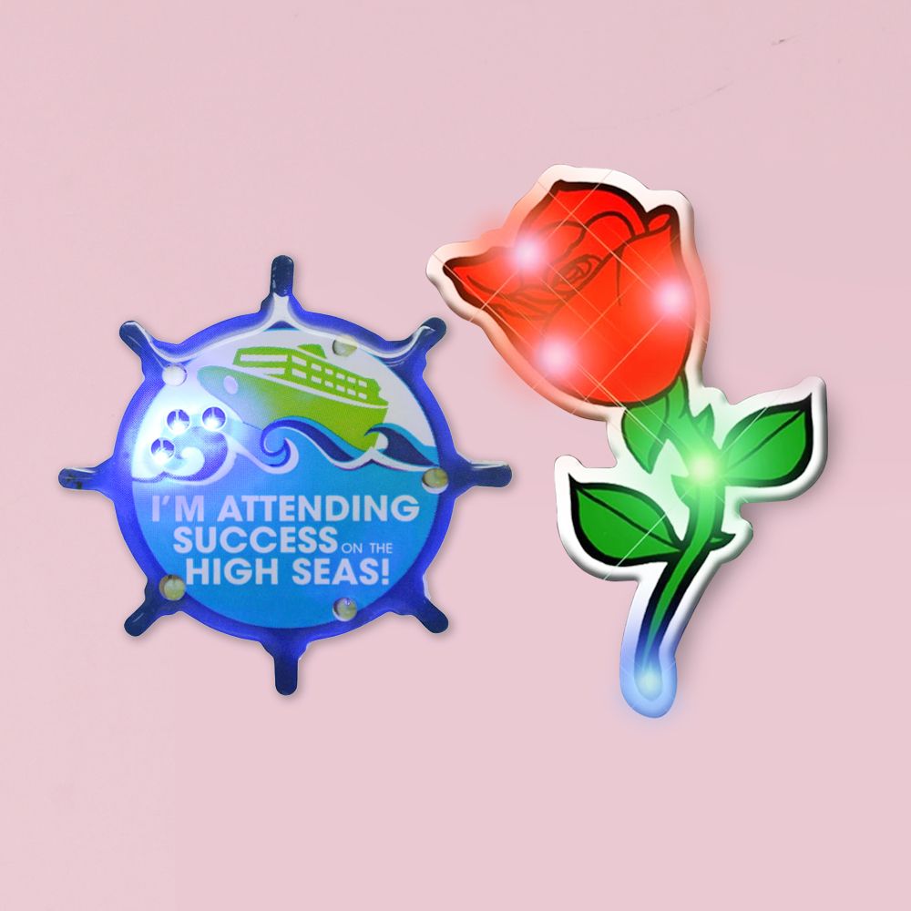 Custom Blinking Lapel Pin | OEM Manufacturer of Make Your Badge Shine ...