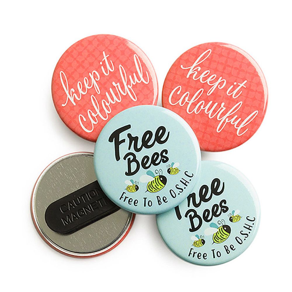 Custom Button Badge Magnet | OEM Manufacturer of Promotional Button Pin ...